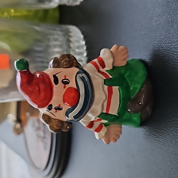 unknown | Accents | 35 Clown Smiling With Green Overalls Figurine ...